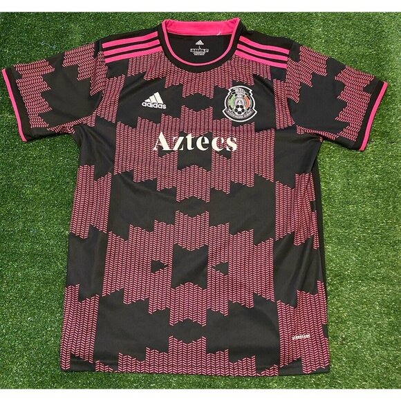 adidas | Shirts | Adidas Mexico National Soccer Jersey Mens Large Pink ...